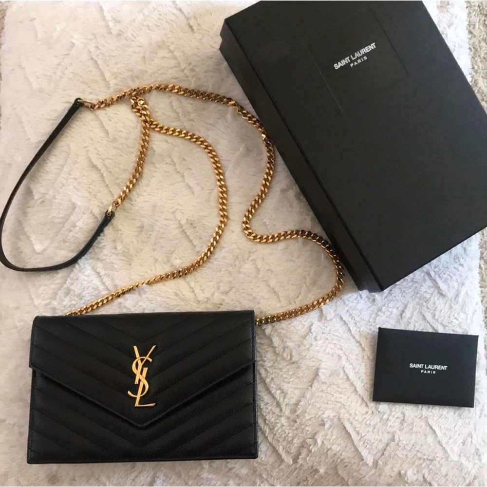 Ysl Wallet On Chain : Cassandre Matelass Envelope Cha… - Gem